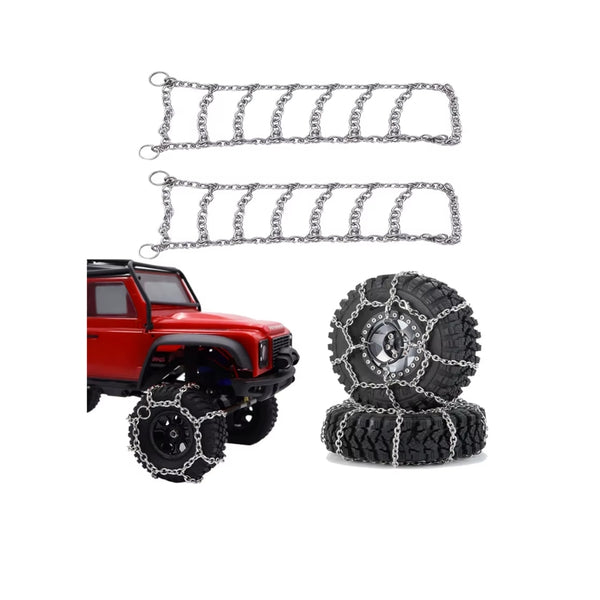 hobby details -tire snow chains for trx4m rc crawler 4 pieces – GP Models