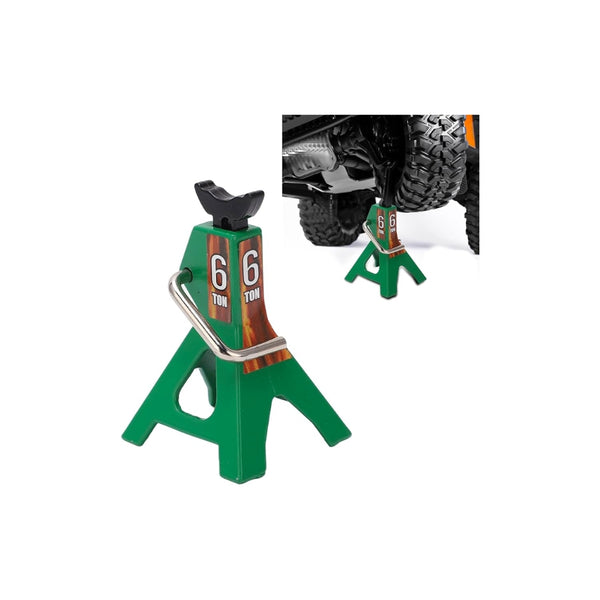 HOBBY DETAILS -3ton scale adjustable height metal jack stand green – GP ...