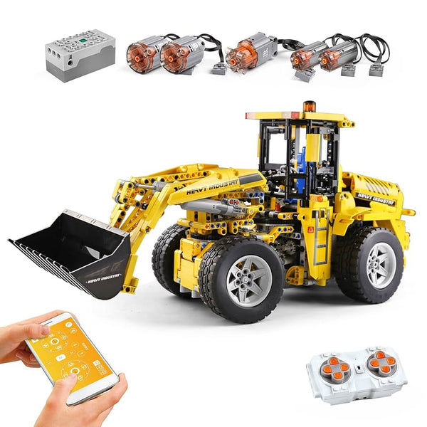 Mould King Technology Bulldozer Building Blocks, Remote Control Digger ...