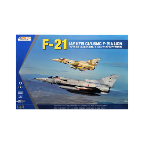 Kinetic 1/48 F 21 IAF KFIR C1/USMC F-21A Lion – GP Models